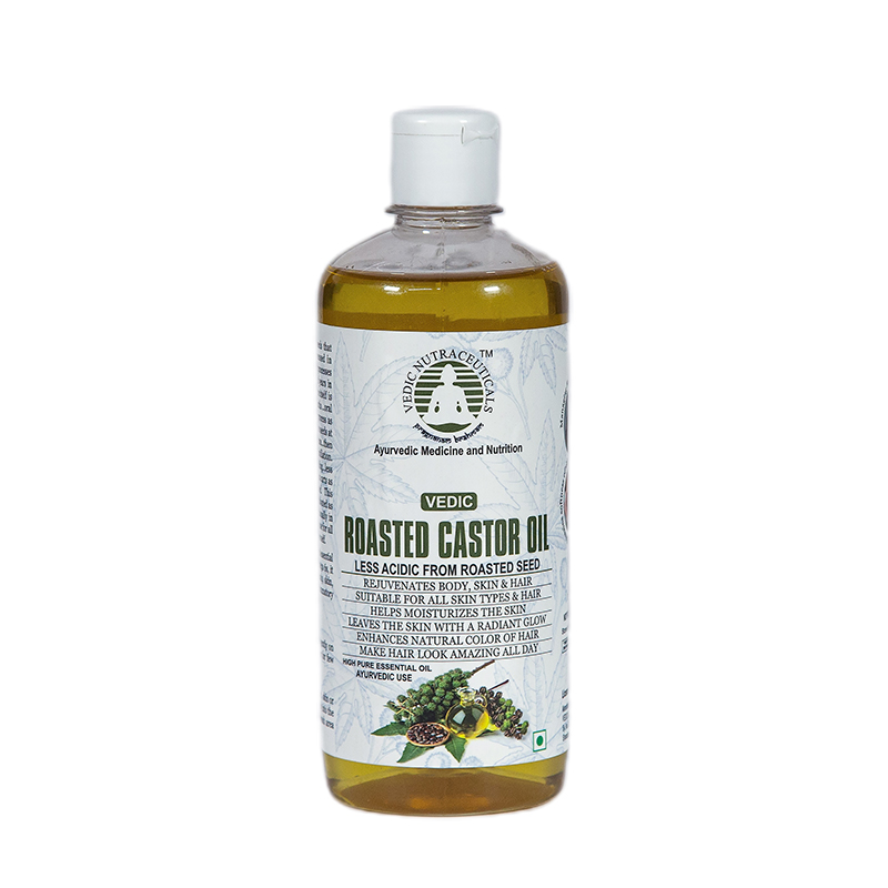 ROASTED CASTOR OIL – 500 ML – Vedic Nutraceuticals