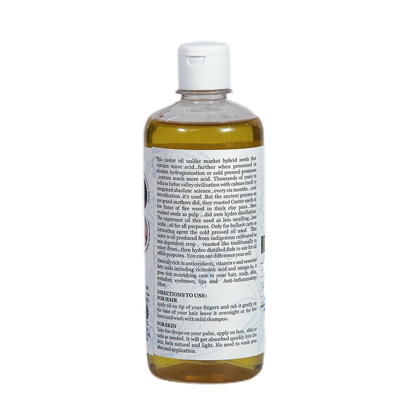 ROASTED CASTOR OIL – 500 ML – Vedic Nutraceuticals